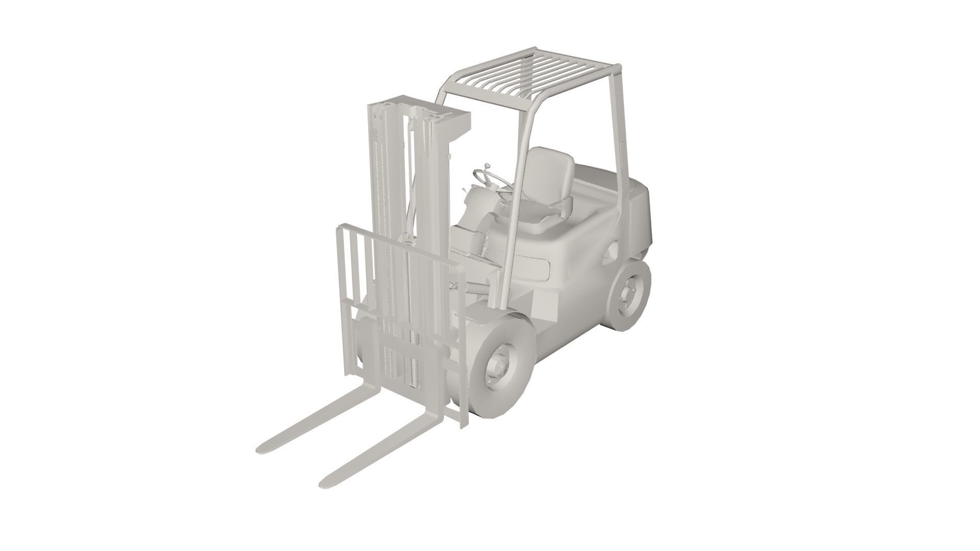 Forklift 3D model | CGTrader