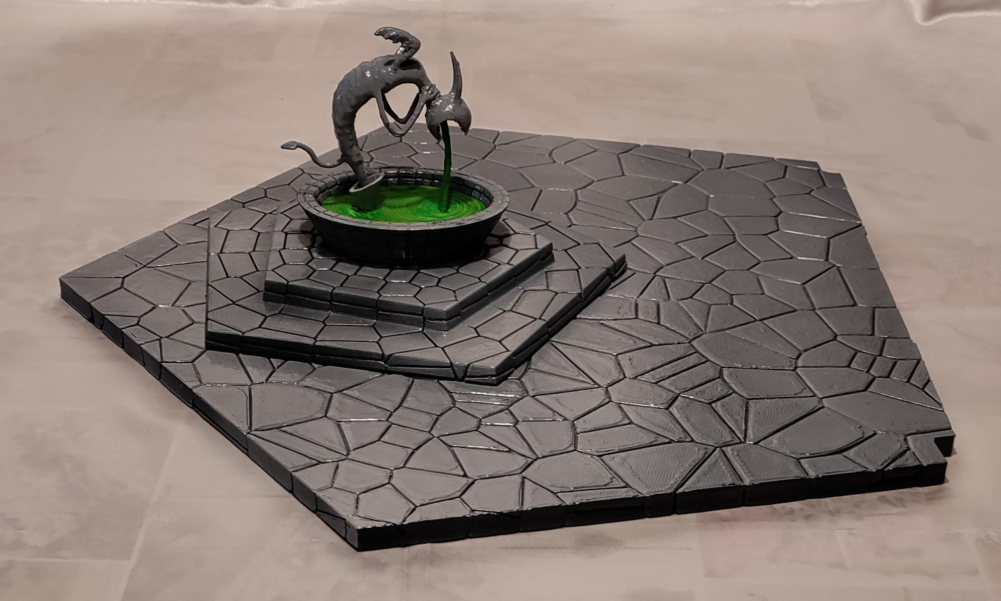 Square and Fountain - Halloween Town Project 3D Print Model 3D model 3D ...