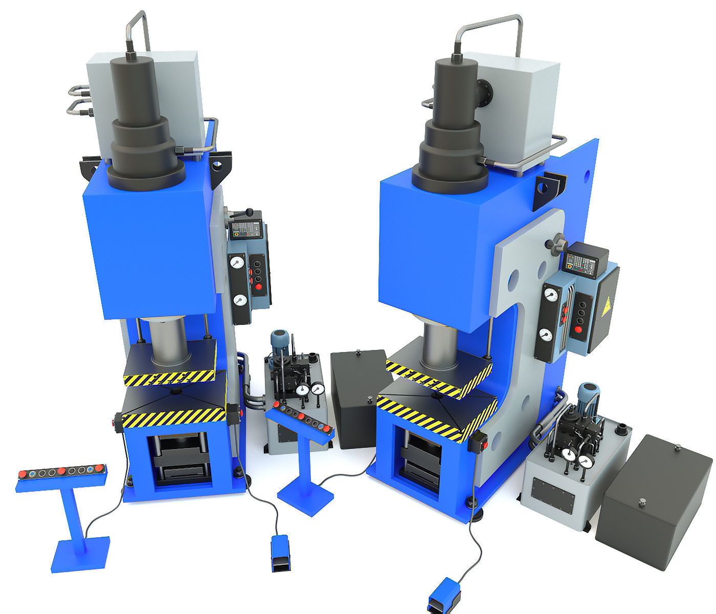 Industrial machine tool hydraulic press PYE250A 3D model | CGTrader