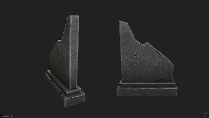 3D model Gravestone VR / AR / low-poly | CGTrader