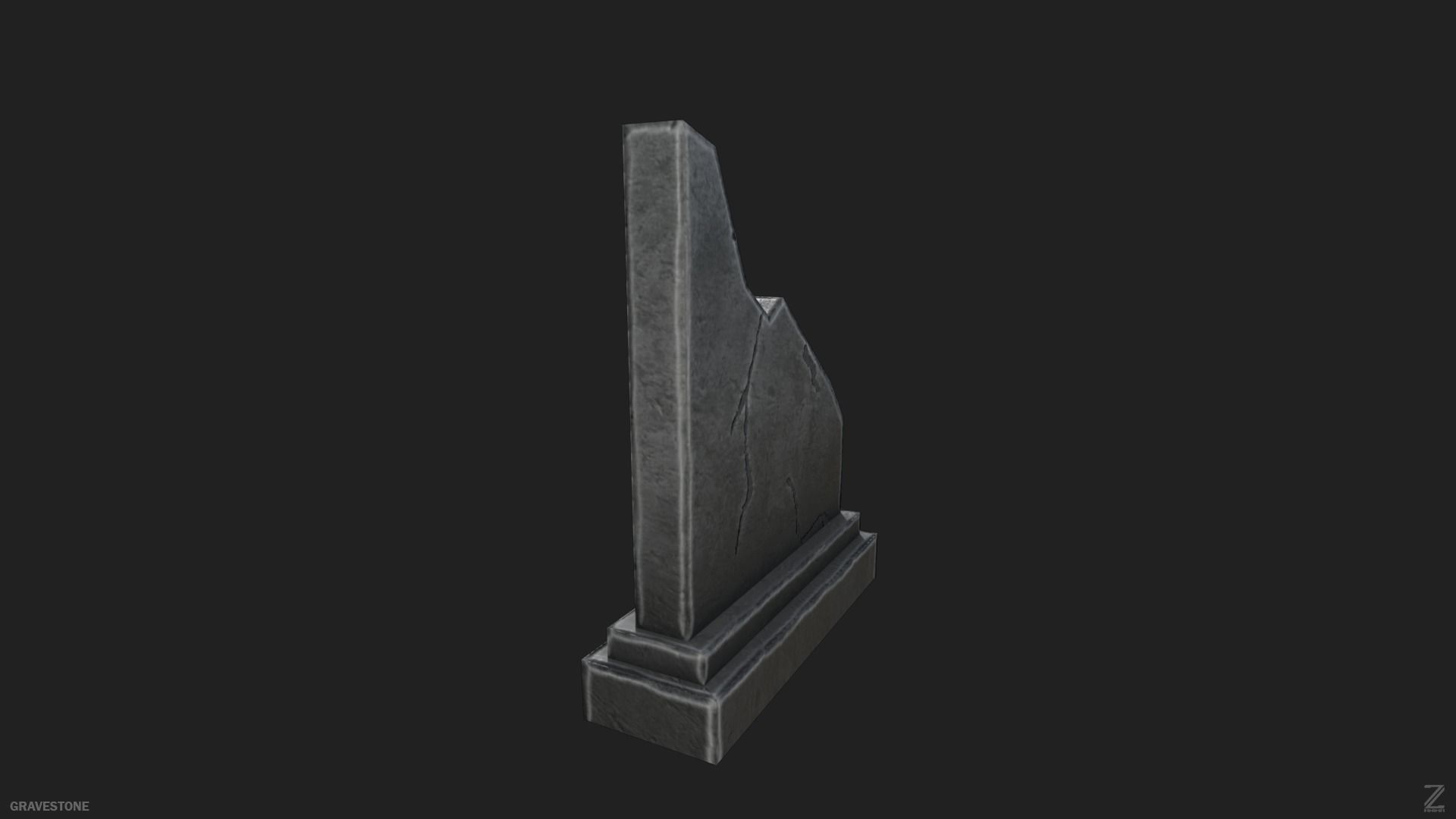 3D model Gravestone VR / AR / low-poly | CGTrader