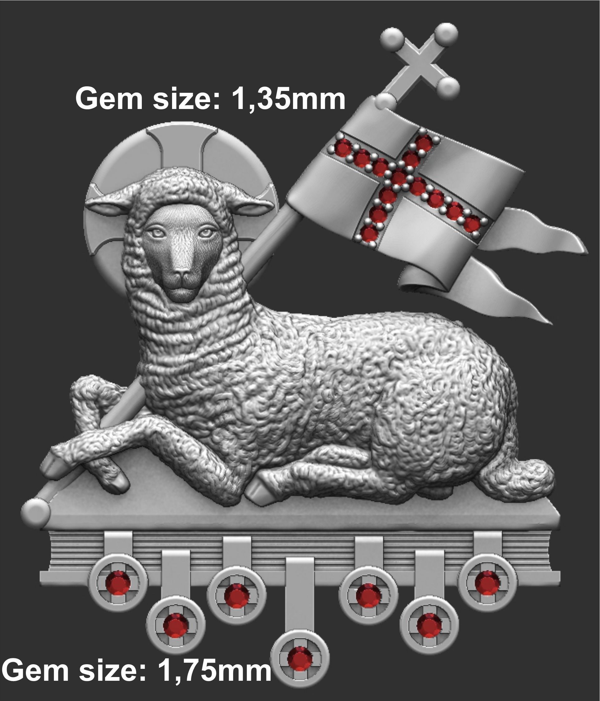 Agnus Dei Lamb Of God - Cordeiro de Deus 3D model 3D printable | CGTrader