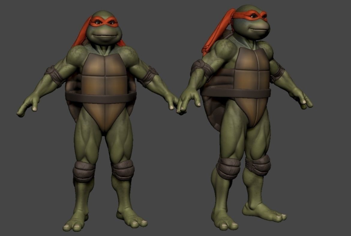 3D Print Model Michaelangelo cosplay Movie Ninja Turtle STL TMNT 3D ...