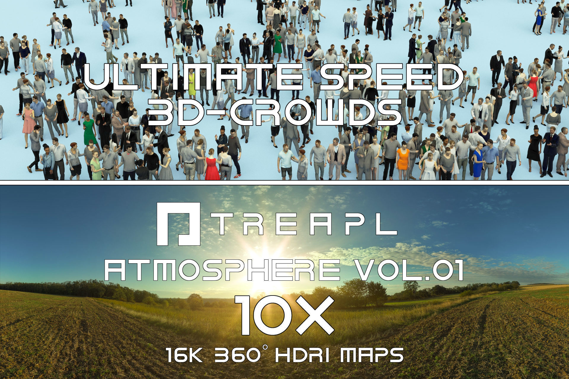 3D CROWDS HDRI ATMOSPHERE VOL01 10X ULTIMATE SPEED PEOPLE 3D Model ...