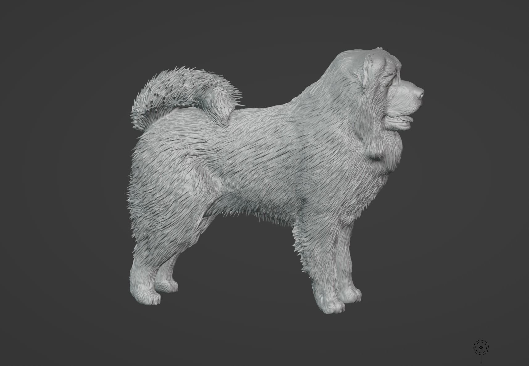 Caucasian Shepherd Dog 3D model | CGTrader