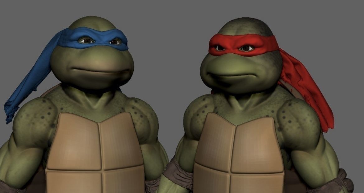 3D Print Models X4 Ninja Turtle Heads cosplay TMNT STL 3D model | CGTrader