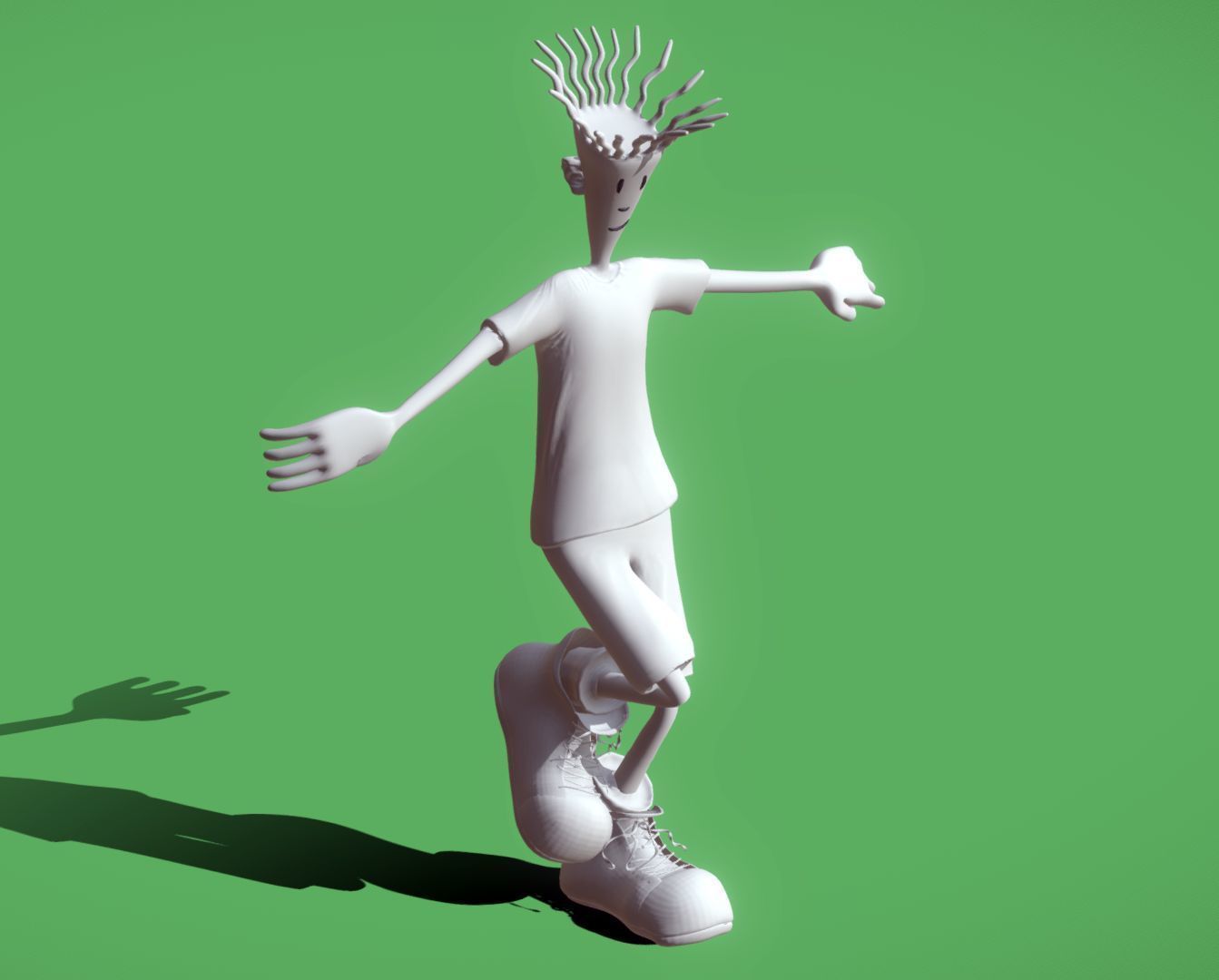 3D model Fido Dido Printable and Renderable Rigged VR / AR / low-poly | CGTrader