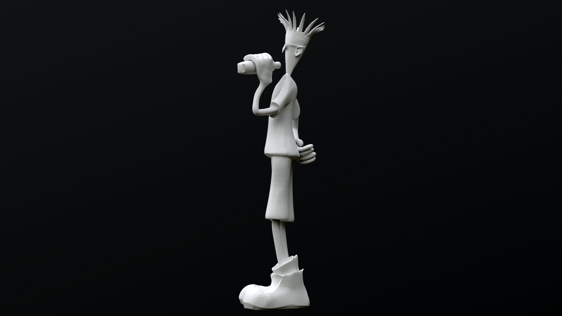 3D model Fido Dido Printable and Renderable Rigged VR / AR / low-poly | CGTrader