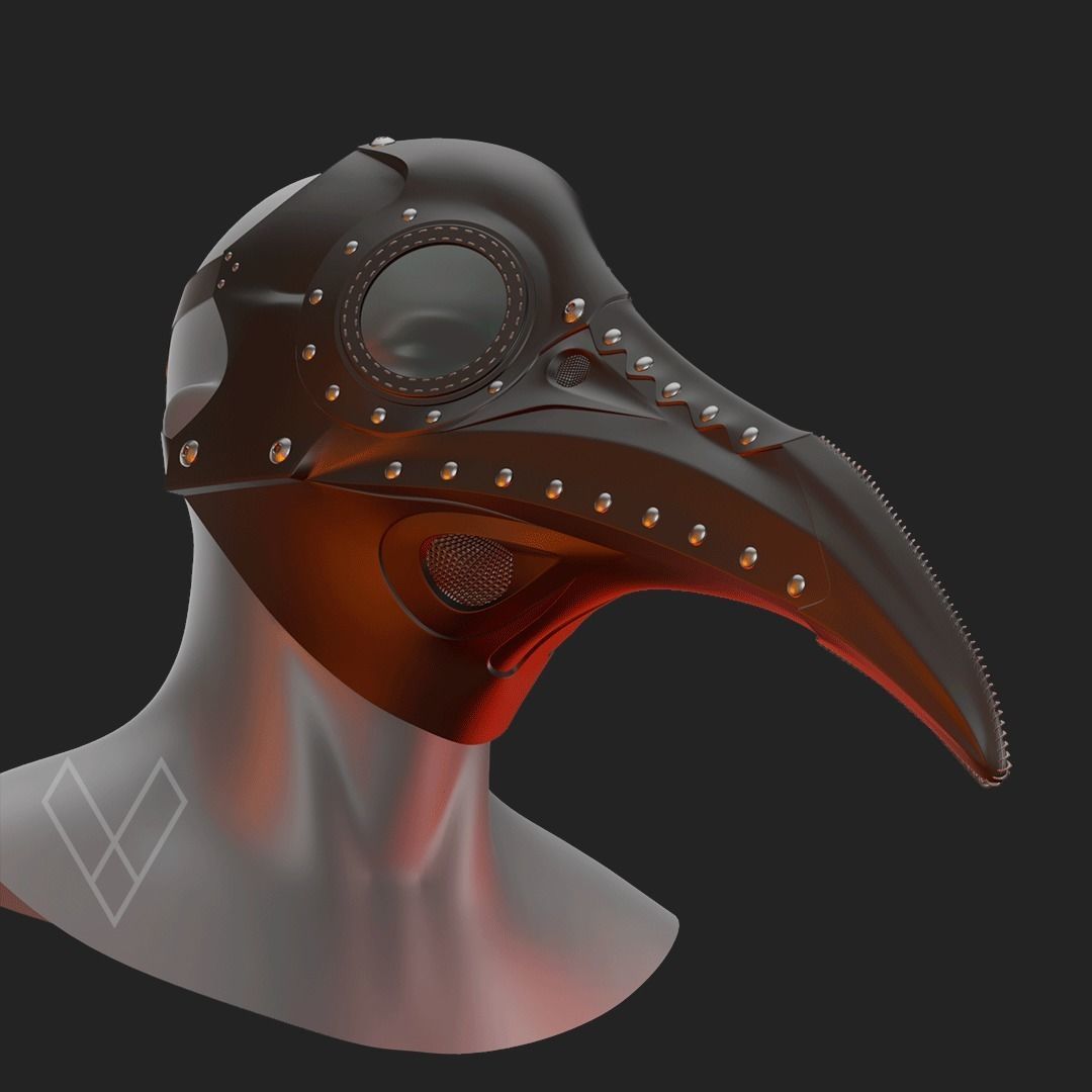 PLAGUE DOCTOR MASK 3D model 3D printable | CGTrader