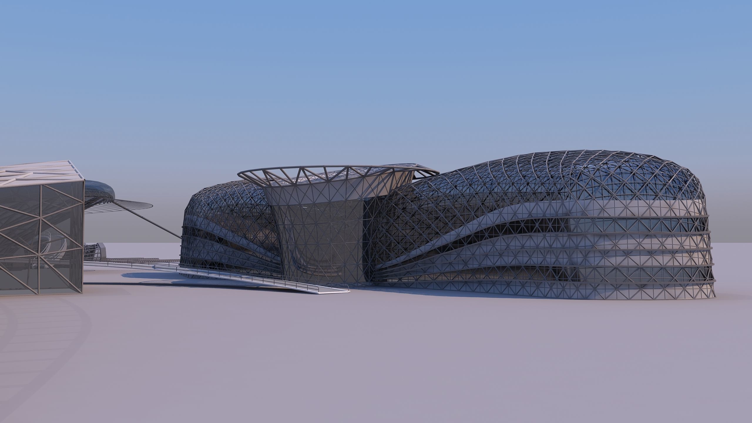 0155 - Train Station Building 3D model | CGTrader