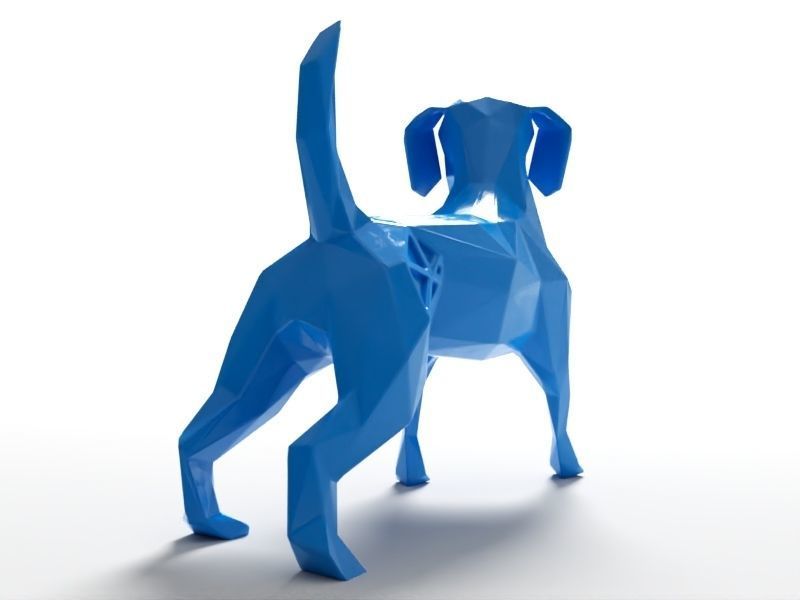 Polygon Dog 3D model 3D printable | CGTrader
