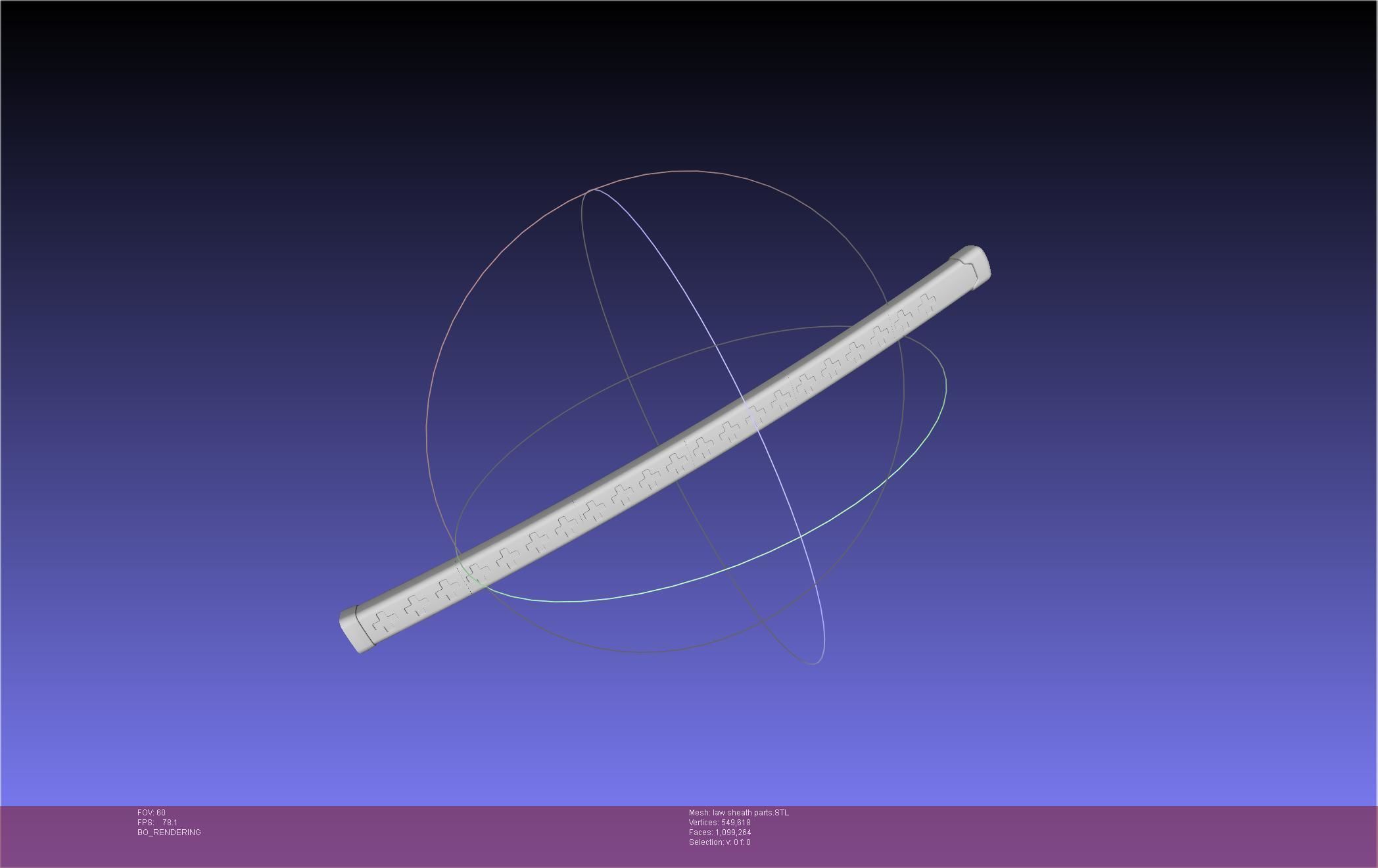 One Piece Trafalga Law Sword And Sheath Assembly 3D model 3D printable ...