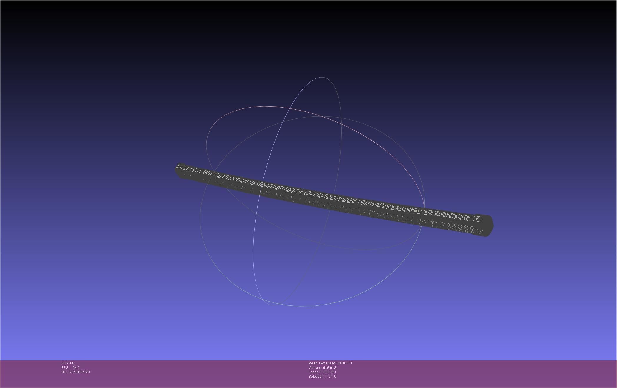 One Piece Trafalga Law Sword And Sheath Assembly 3D model 3D printable ...