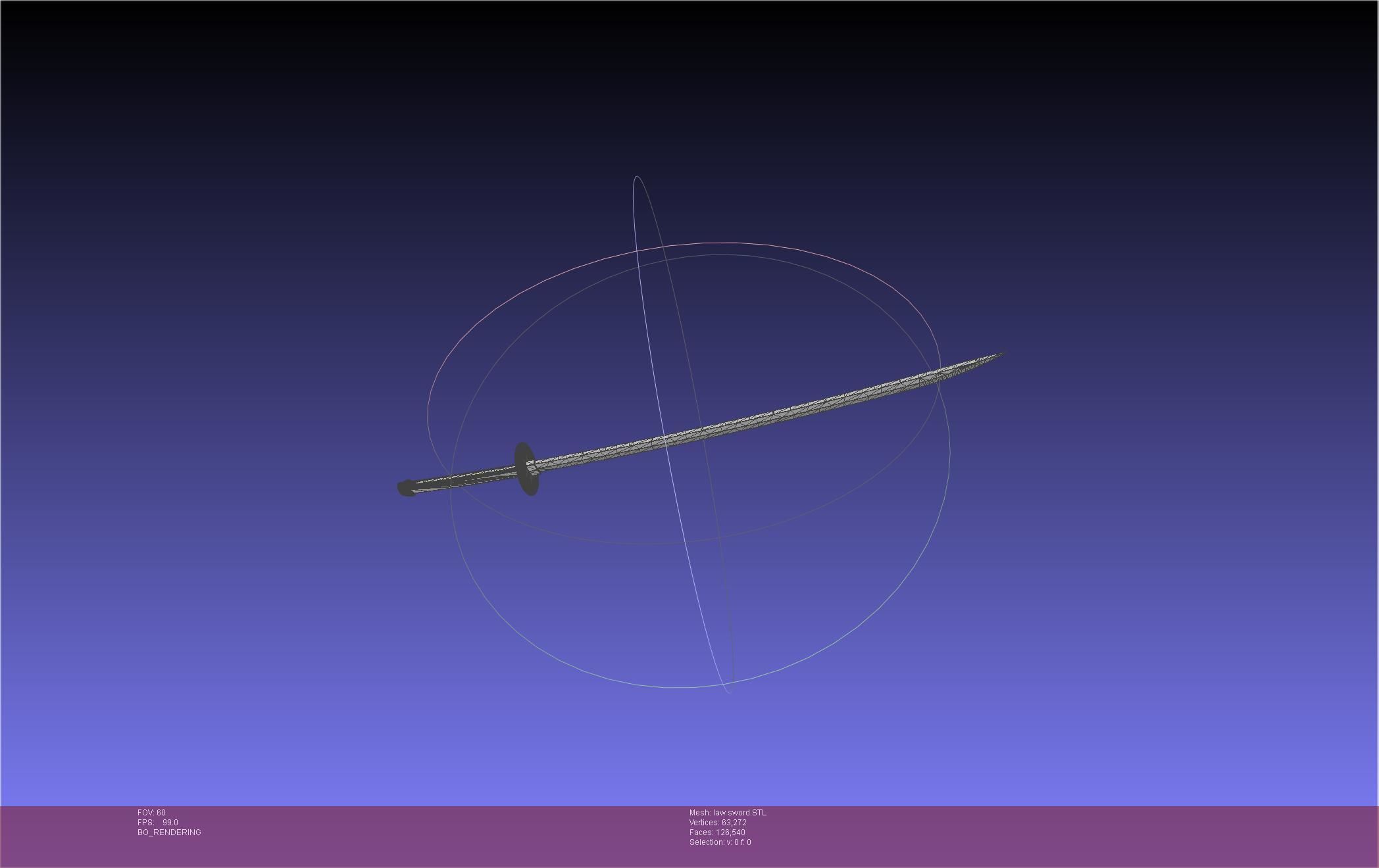 One Piece Trafalga Law Sword And Sheath Assembly 3D model 3D printable ...