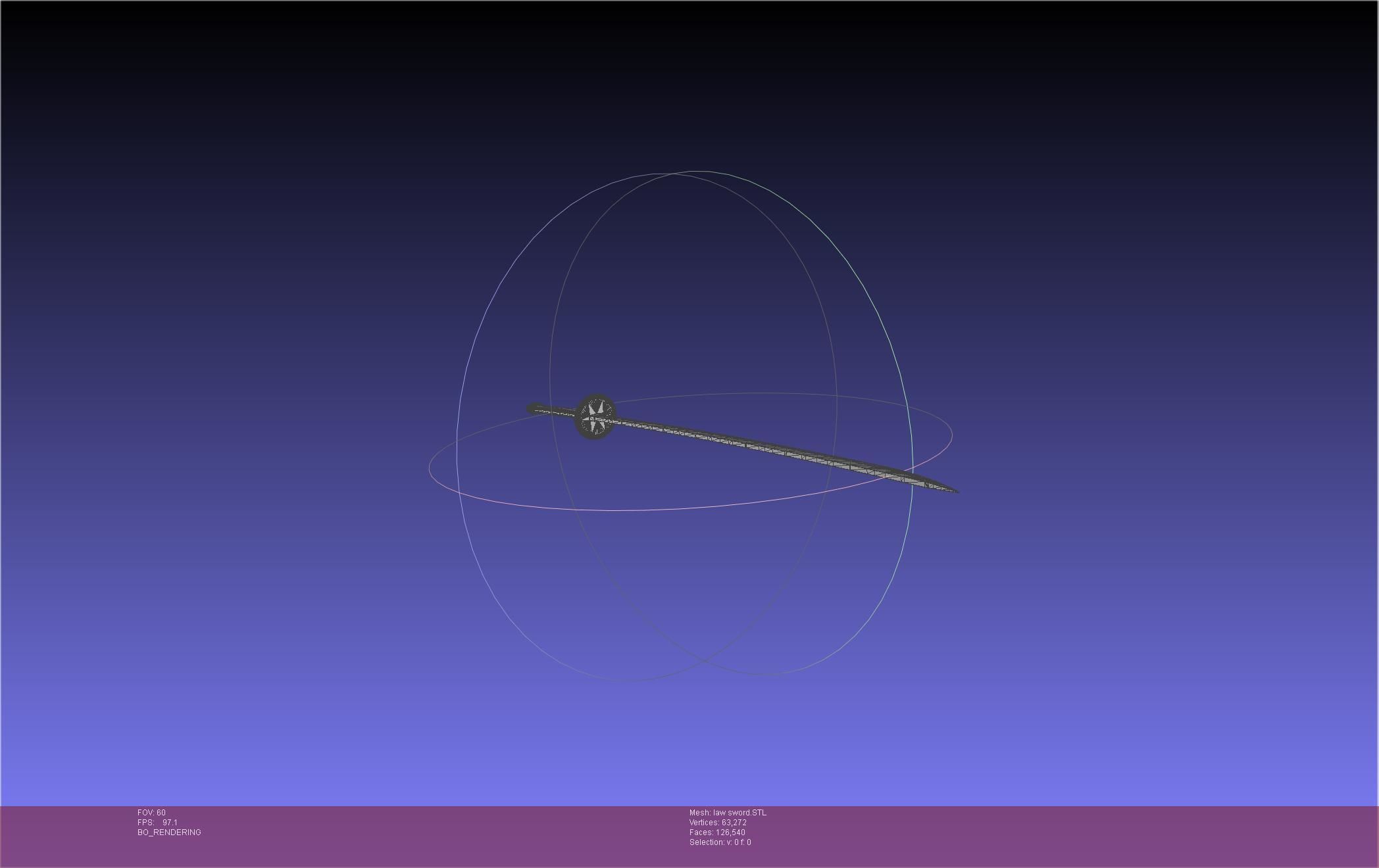 One Piece Trafalga Law Sword And Sheath Assembly 3D model 3D printable ...