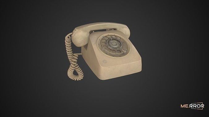 3D model Game Ready Dial Phone VR / AR / low-poly | CGTrader