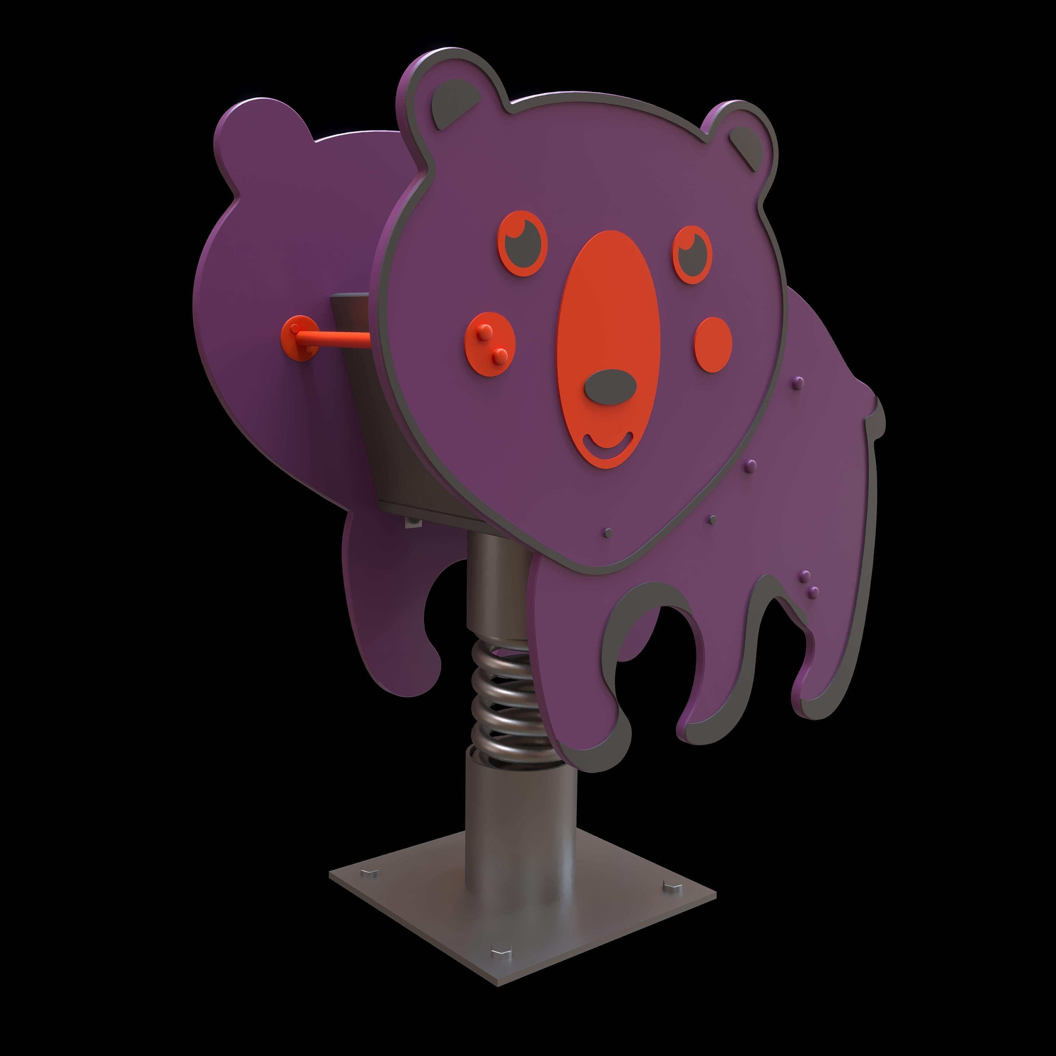 Collection of spring rocker 3D model | CGTrader