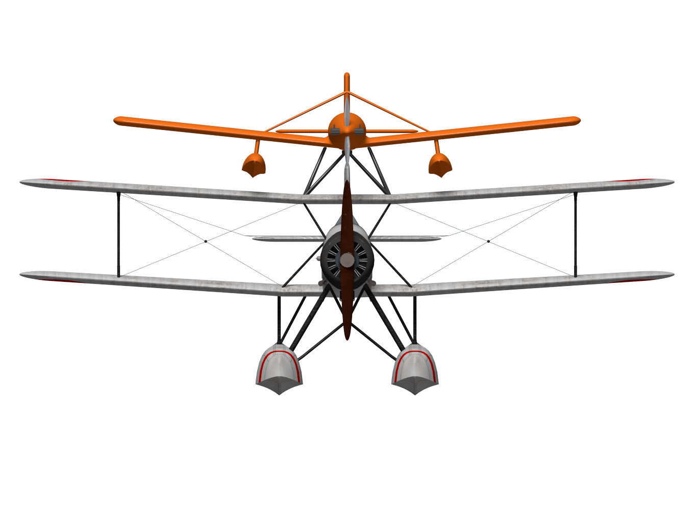 Kawanishi E7K2 Alf and Type1 target plane 3D model | CGTrader