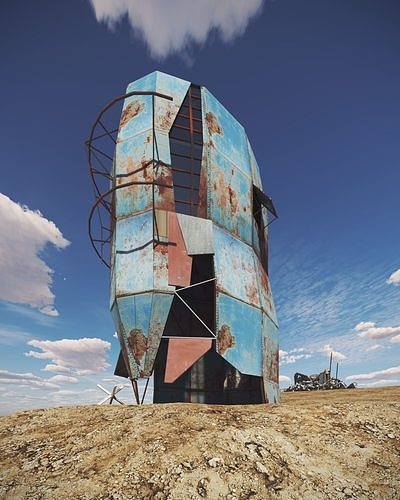 Lebbeus Woods - Solo House 3D model | CGTrader