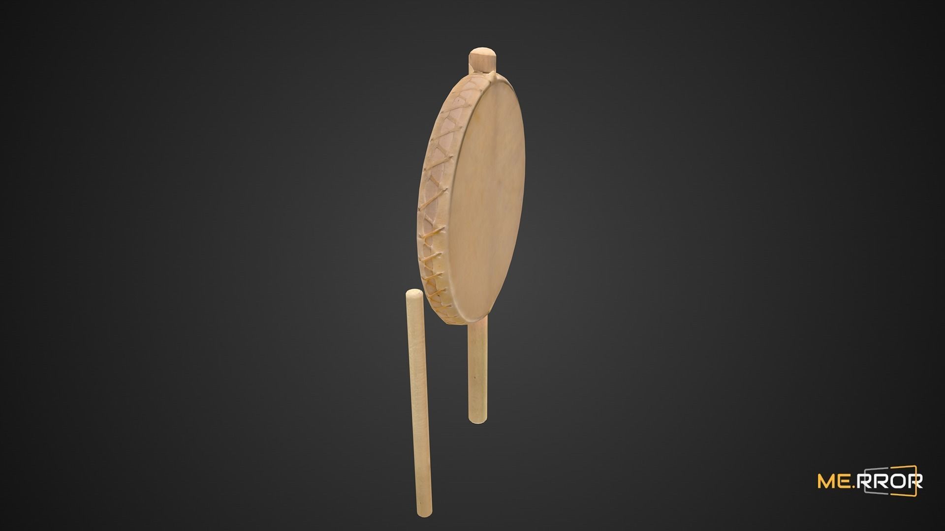 3D model Game Ready Korean Traditional Instrument Sogo VR / AR / low ...