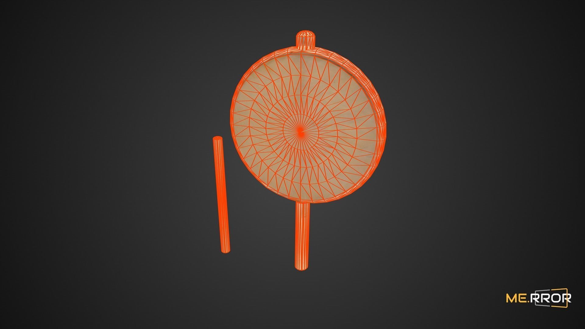 3D model Game Ready Korean Traditional Instrument Sogo VR / AR / low ...