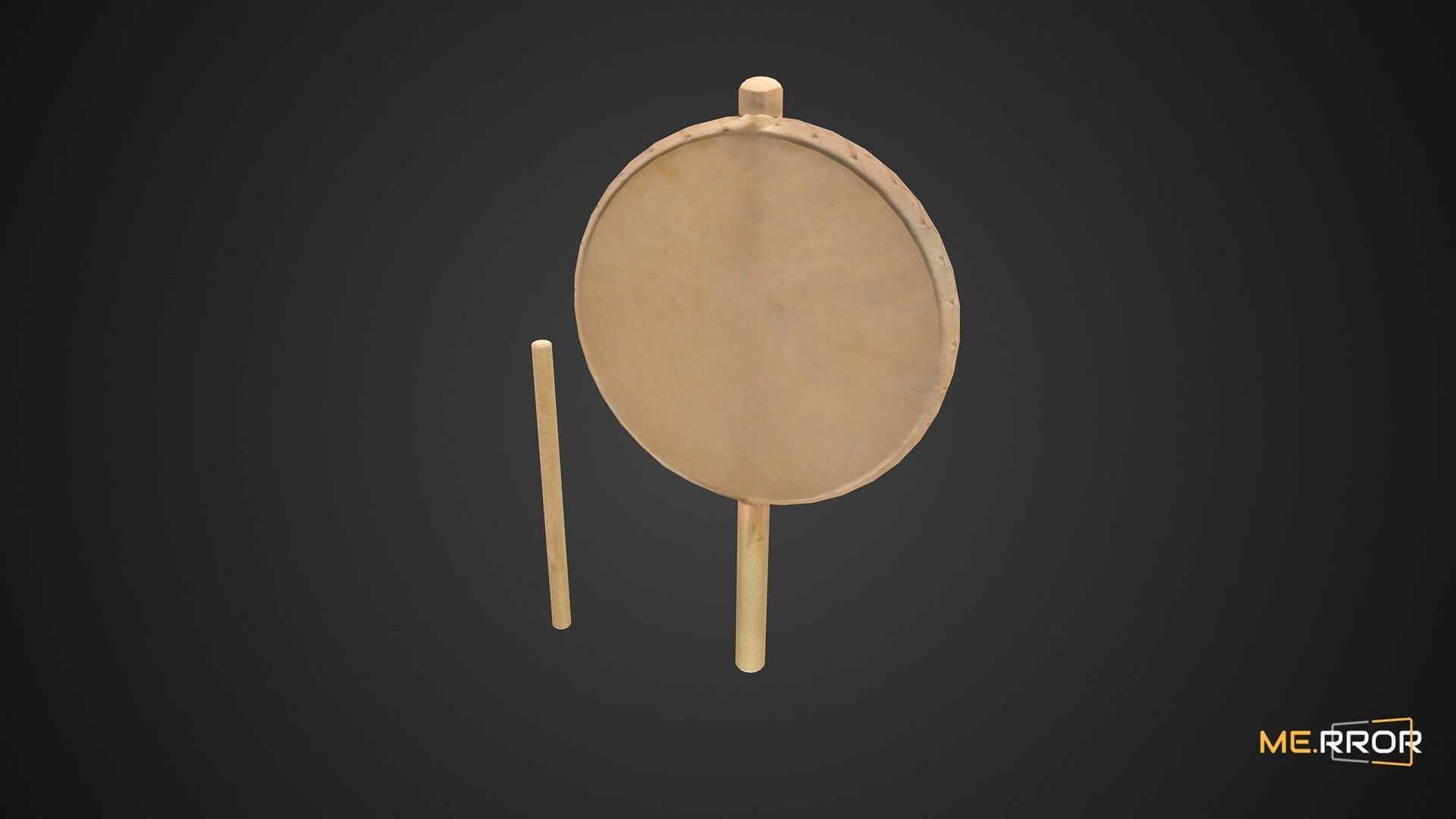 3D model Game Ready Korean Traditional Instrument Sogo VR / AR / low ...