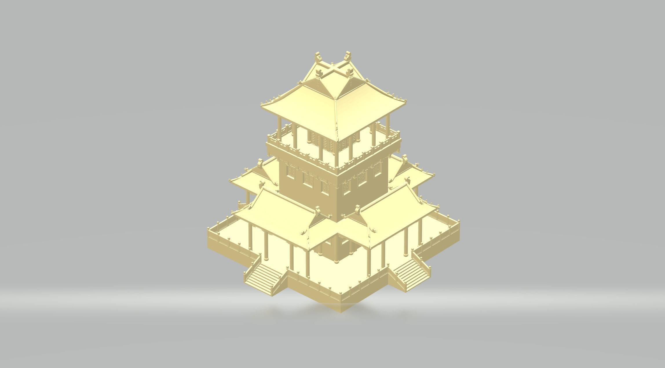 Chinese ancient architecture element universe material 3D model 3D ...