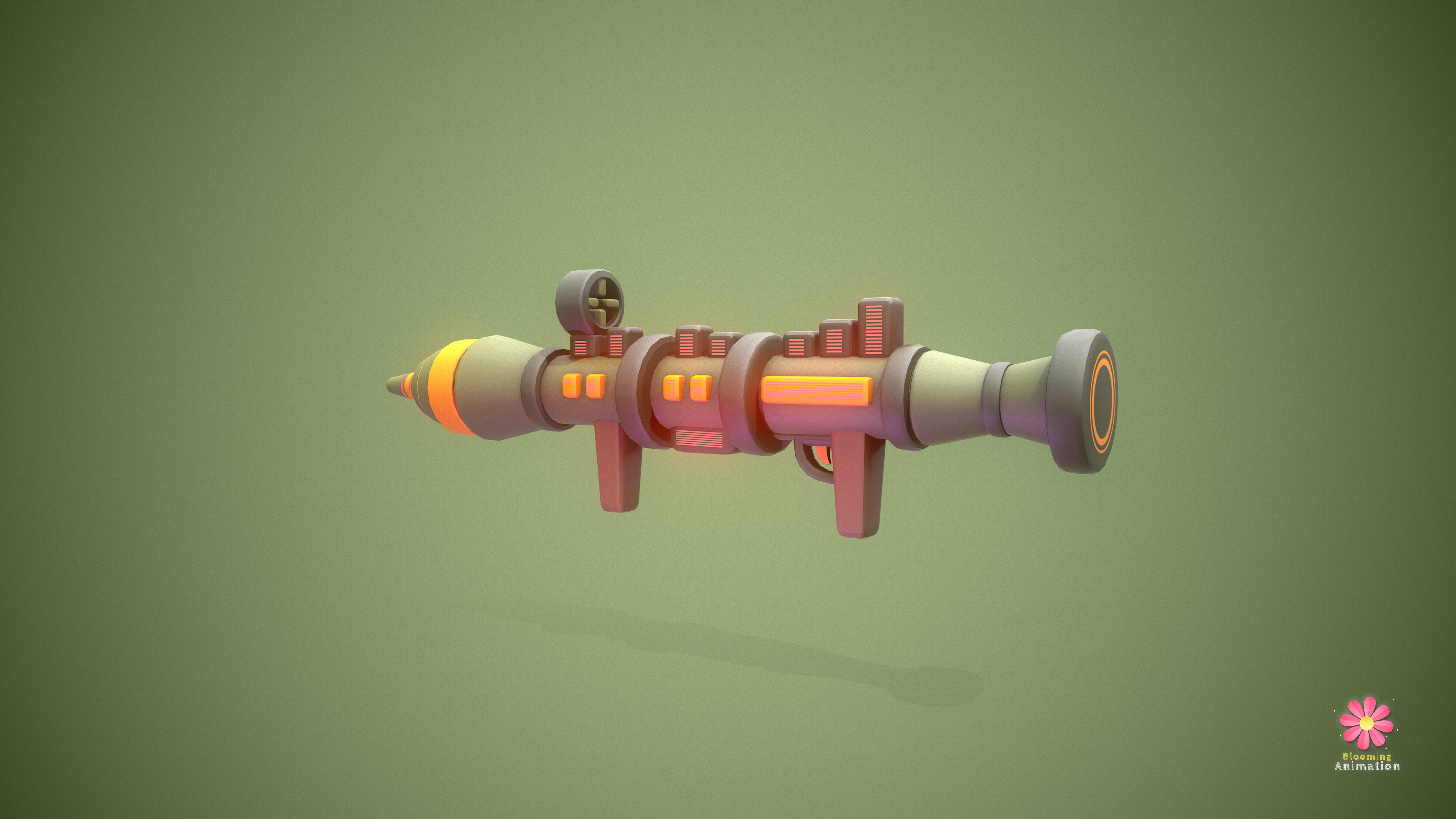3D model Stylized Rocket Launcher VR / AR / low-poly | CGTrader