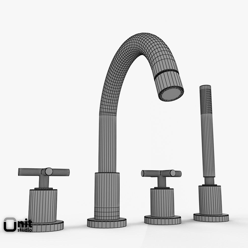 Bathroom Faucets Collection Hudson Reed Helix 3D model | CGTrader
