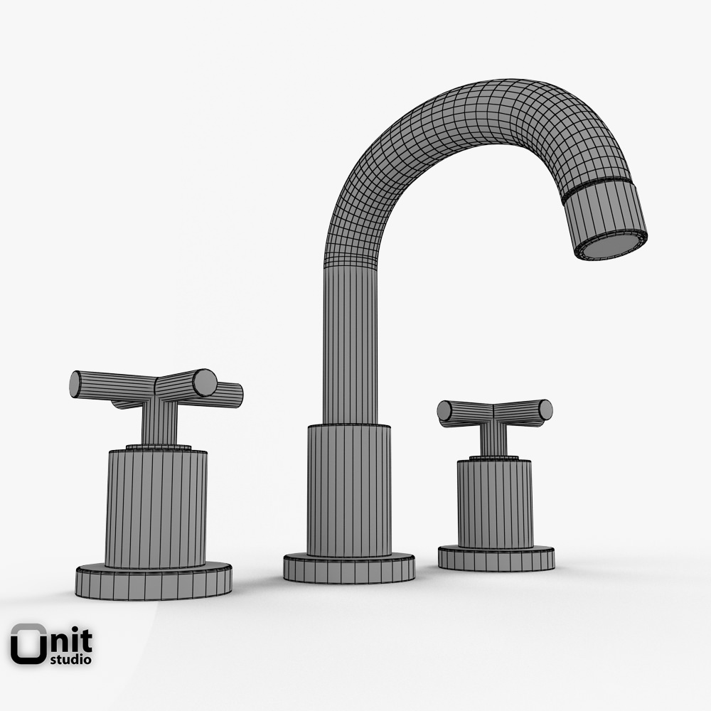 Bathroom Faucets Collection Hudson Reed Helix 3D model | CGTrader