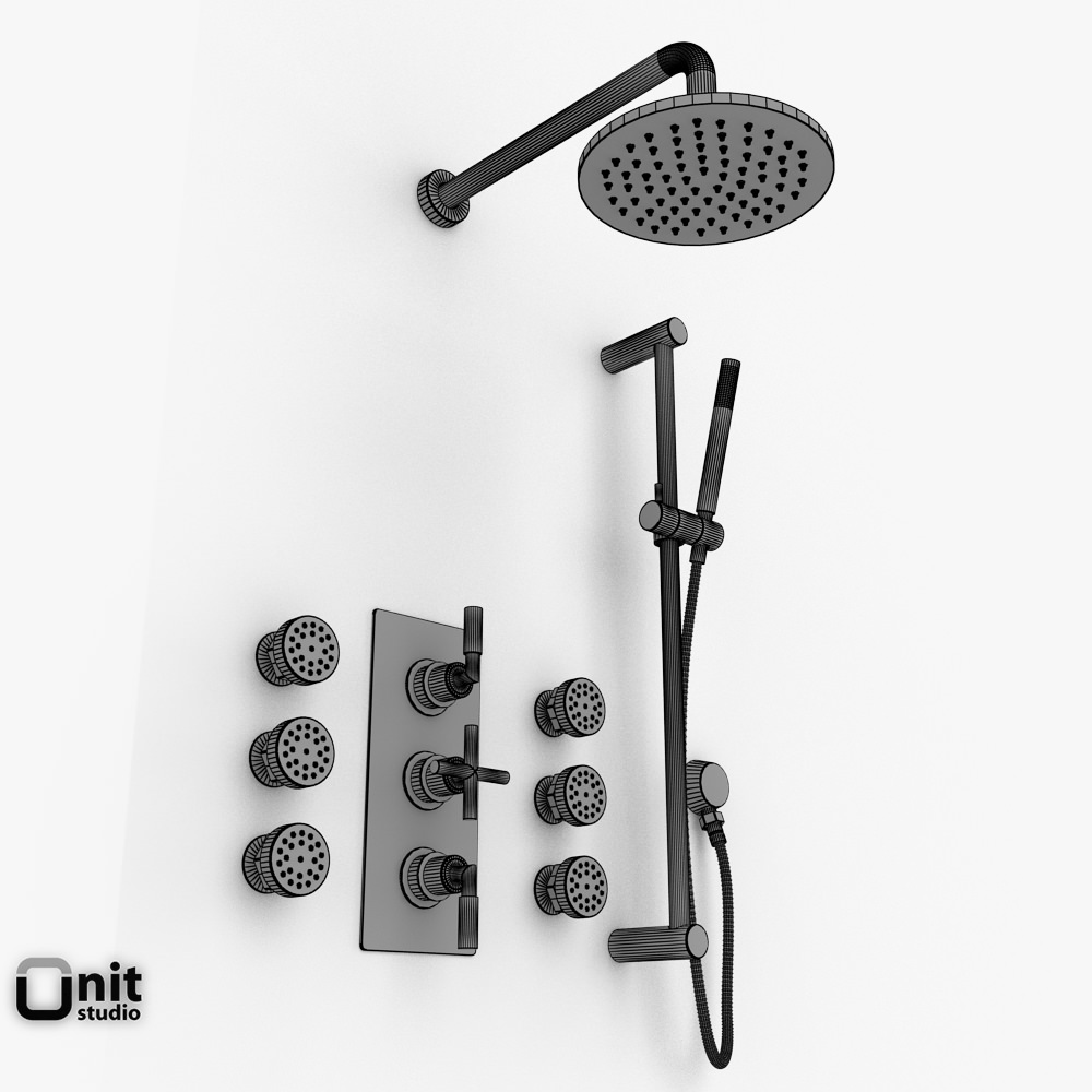 Bathroom Faucets Collection Hudson Reed Helix 3D model | CGTrader