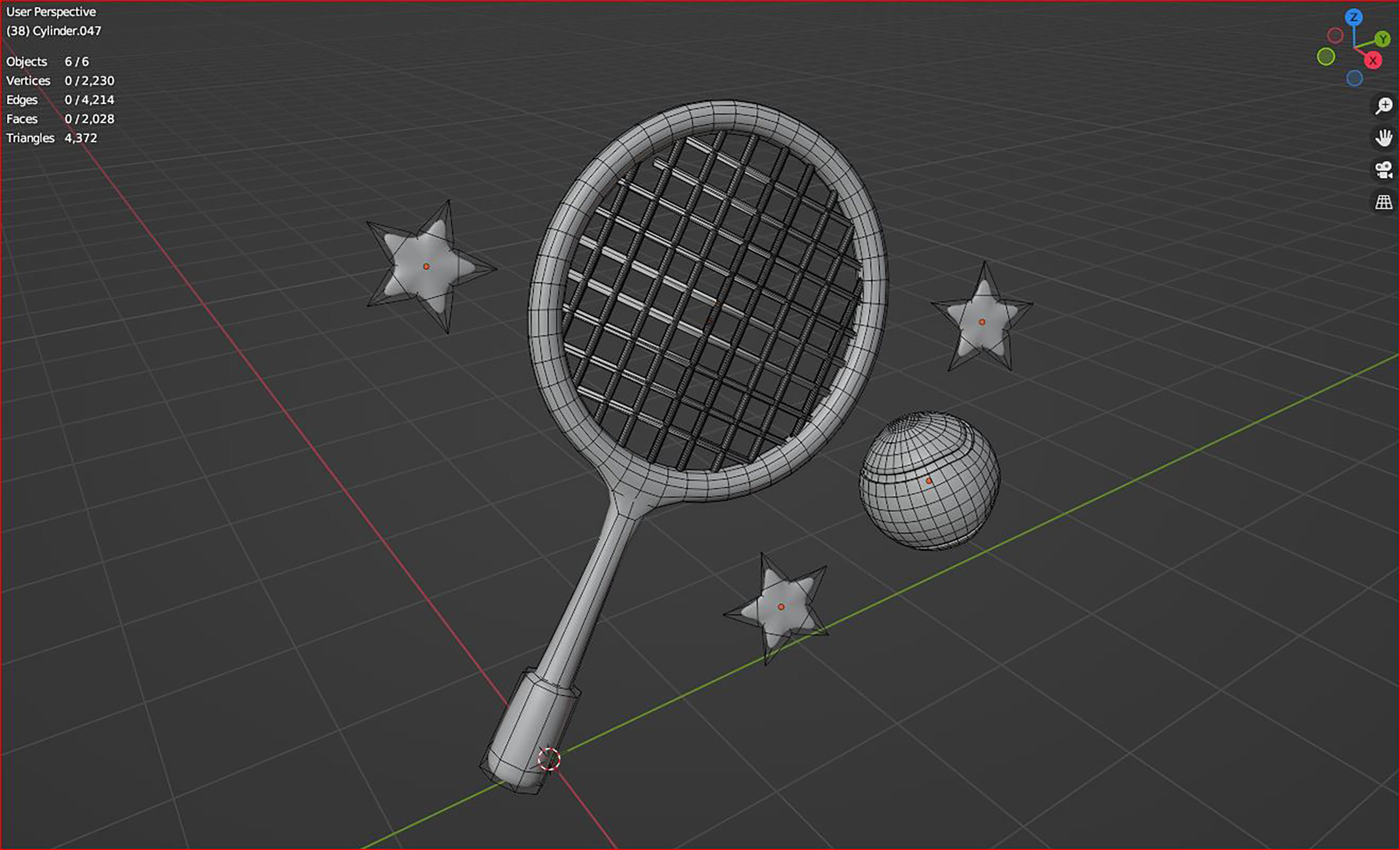 3d tennis racket and ball icon 3D model | CGTrader