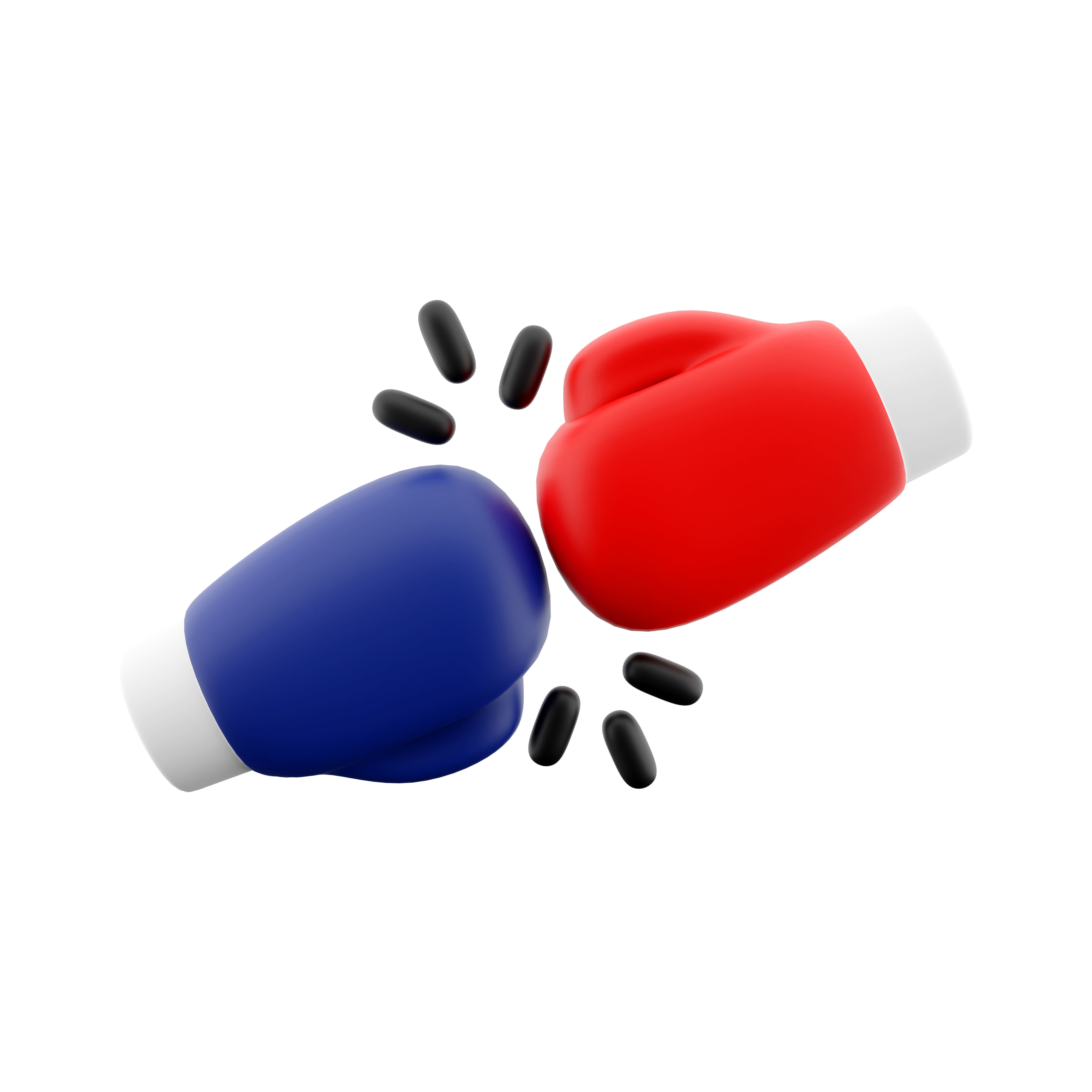 3d boxing gloves hit each other icon 3D model | CGTrader