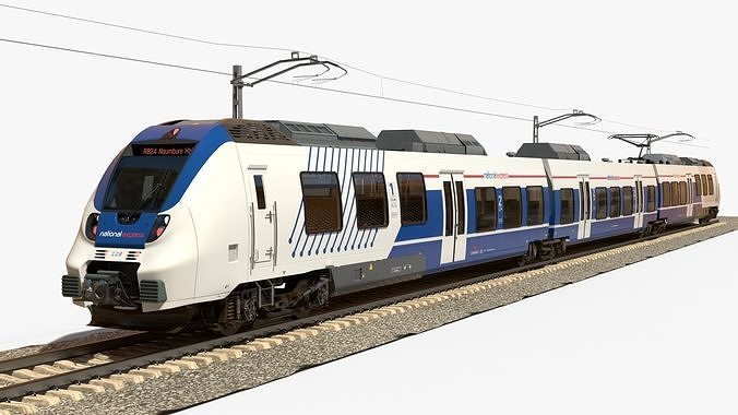 3D model Bombardier TALENT Train National Express VR / AR / low-poly ...