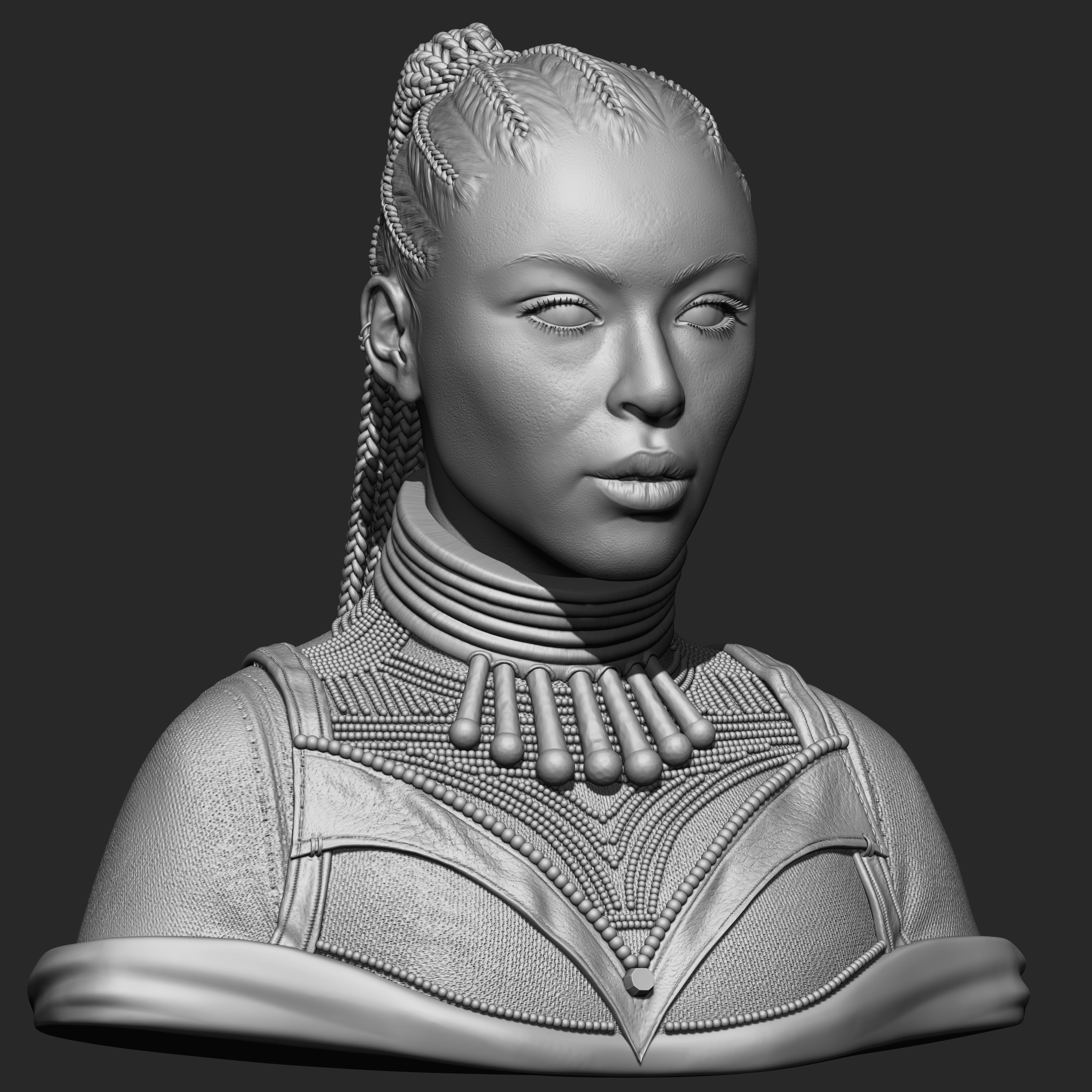 Highpoly Female Warrior Character Sculpted in Zbrush 3D model | CGTrader