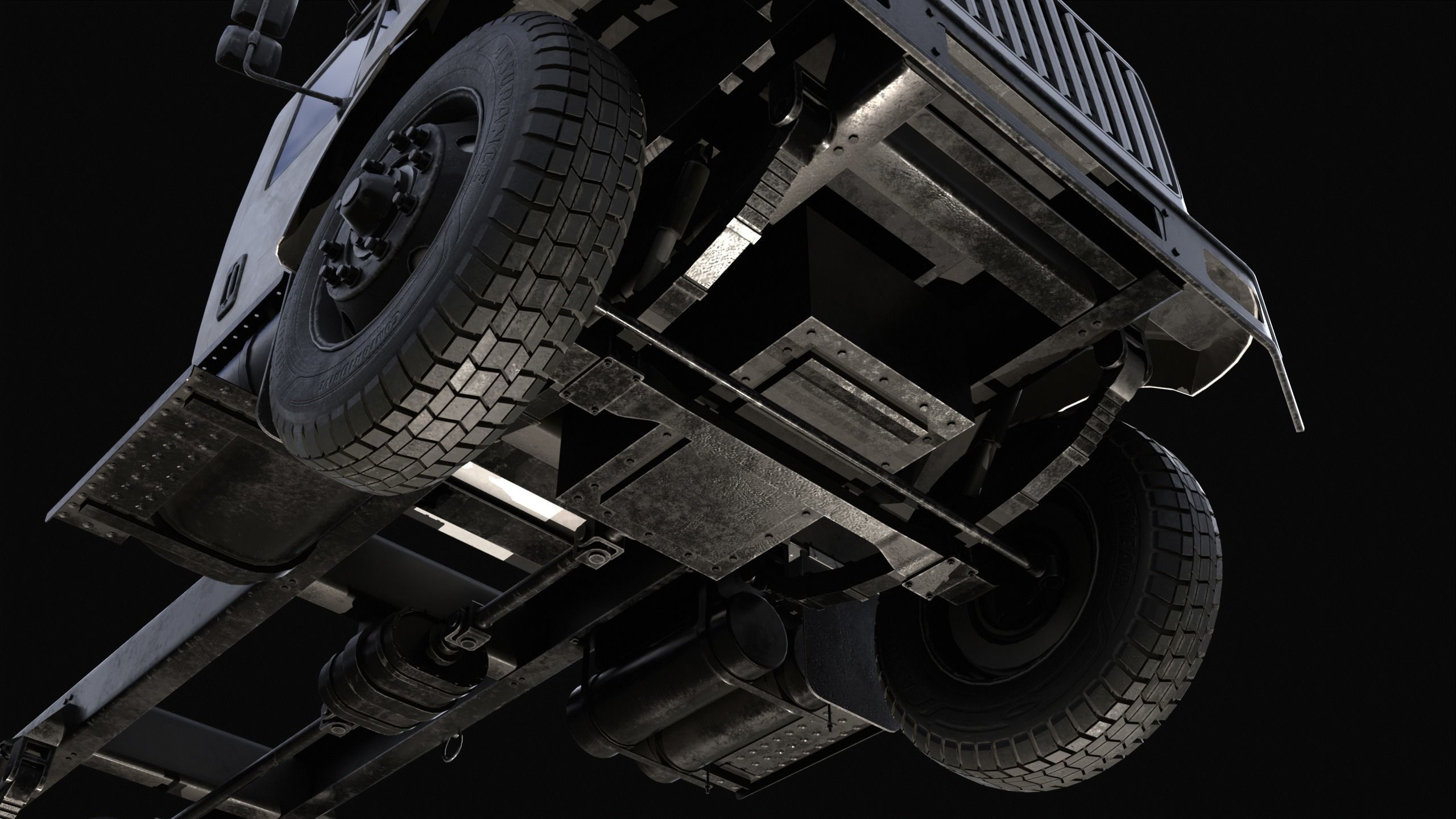 International Workstar 7400 Chassis White 3D model | CGTrader