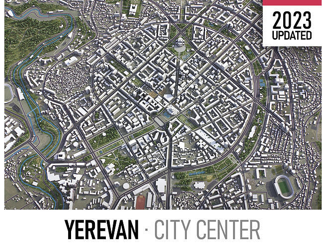3D model Yerevan VR / AR / low-poly | CGTrader