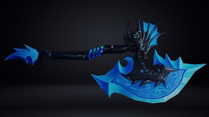 3D model Futuristic Axe VR / AR / low-poly | CGTrader