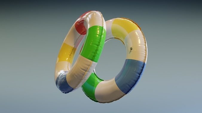 3D model Swimming Ring - Colorful VR / AR / low-poly | CGTrader