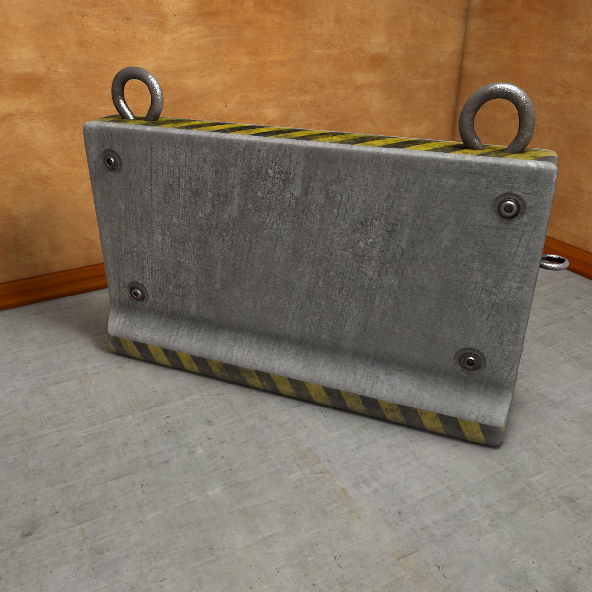 Road Block Armored Concrete 3D model | CGTrader