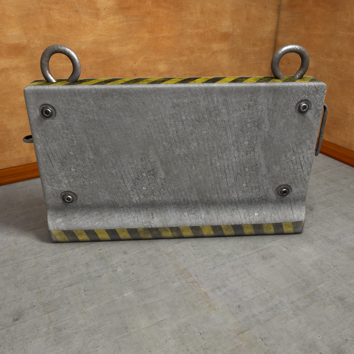 Road Block Armored Concrete 3D model | CGTrader