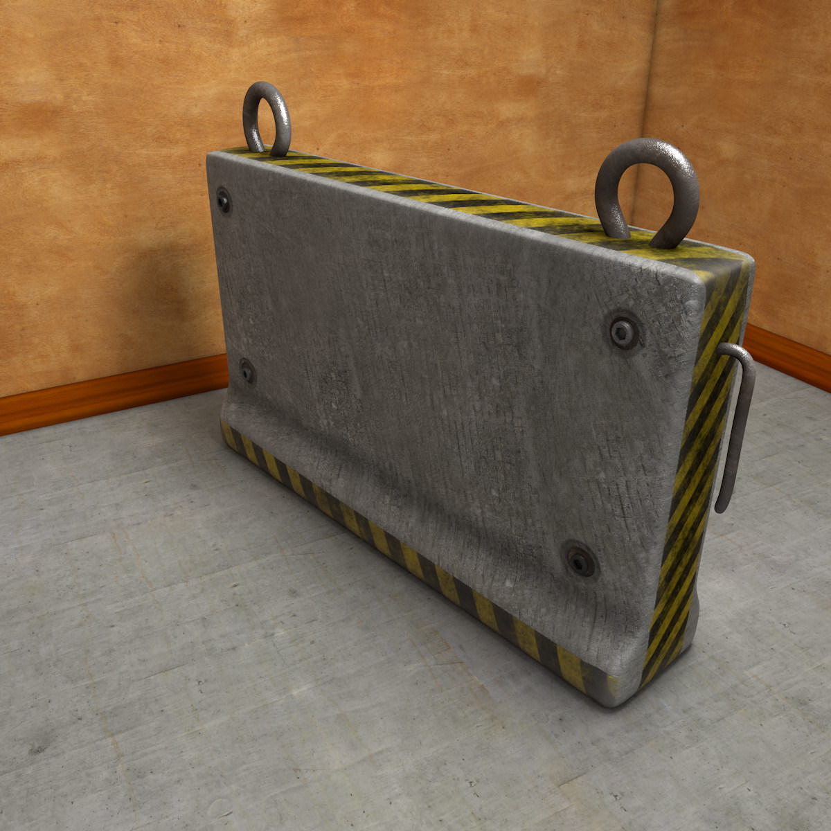 Road Block Armored Concrete 3D model | CGTrader