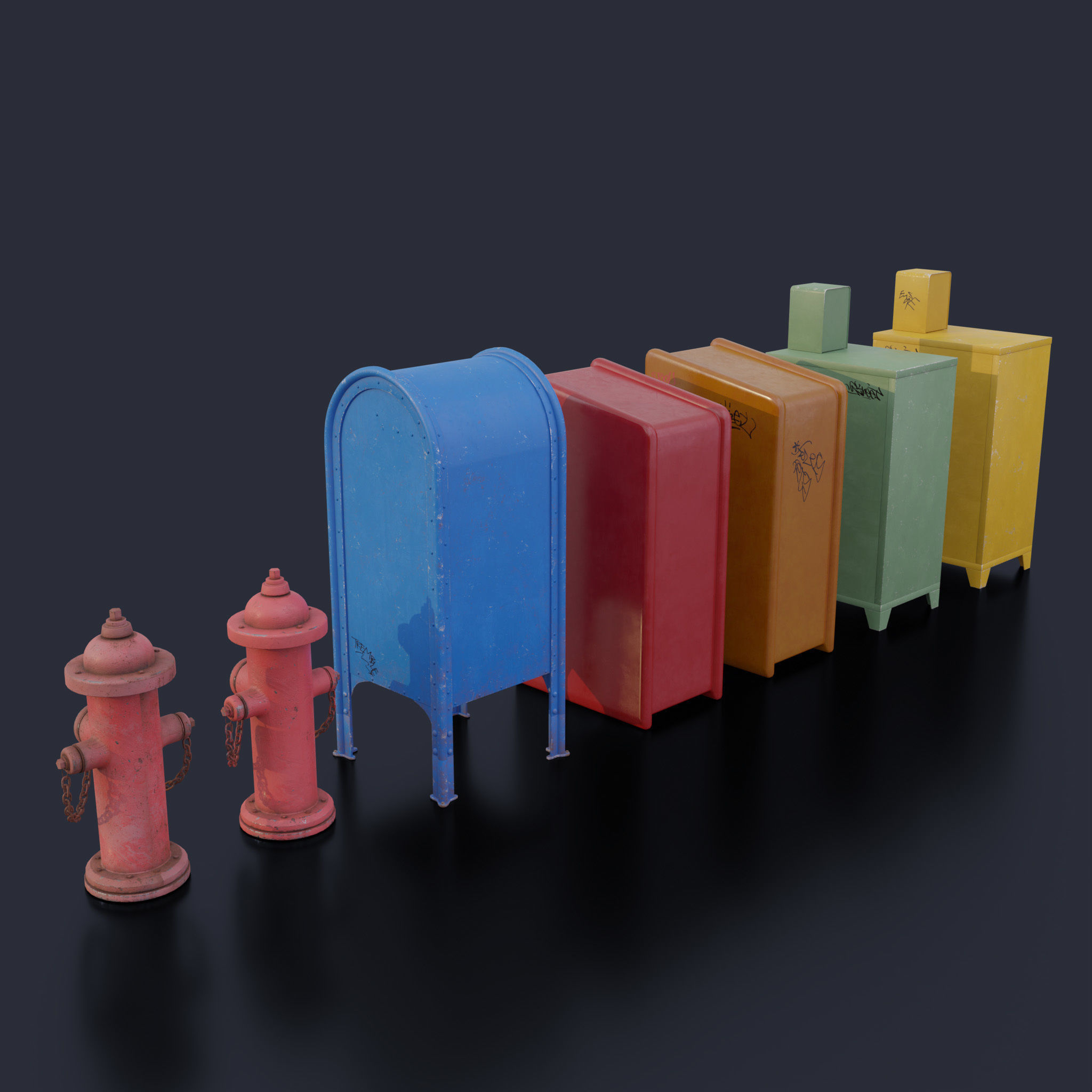 Street Assets 3D model | CGTrader