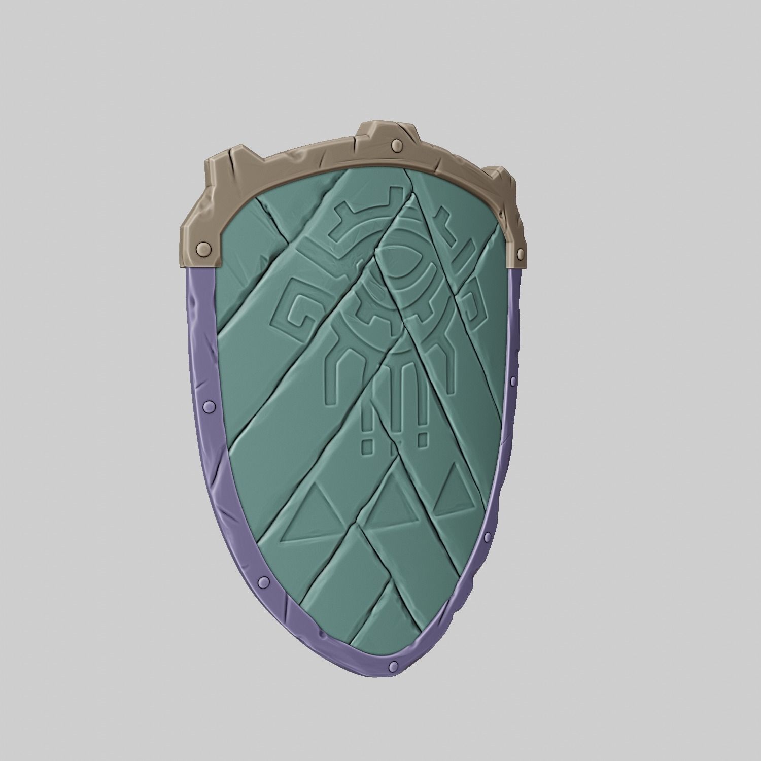 Zelda Wood Shield 3D model 3D printable | CGTrader