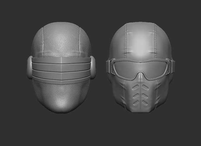 Snake Eyes Heads - Headsculpts for Action Figures 3D model 3D printable ...