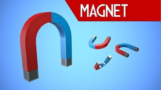 3D model MAGNET CARTOON STYLIZED VR / AR / low-poly | CGTrader