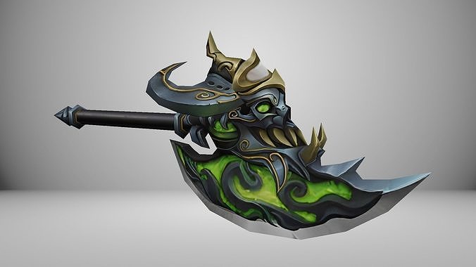 3D model Futuristic Axe VR / AR / low-poly | CGTrader