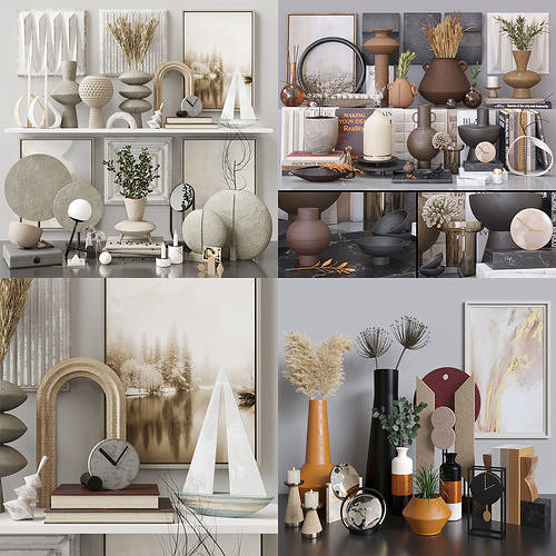 Decorative set Collection Vol 01 | CGTrader