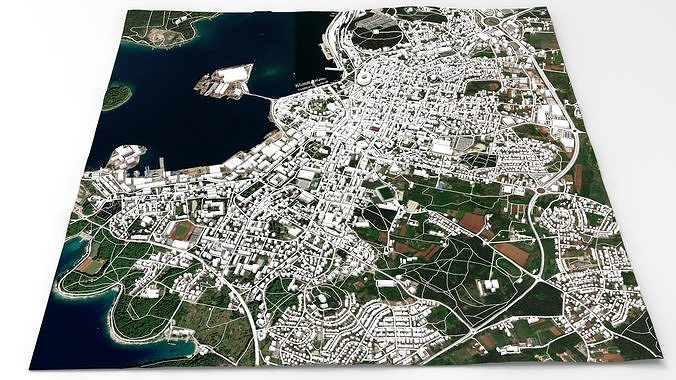 Cityscape Pula Croatia 3D model | CGTrader