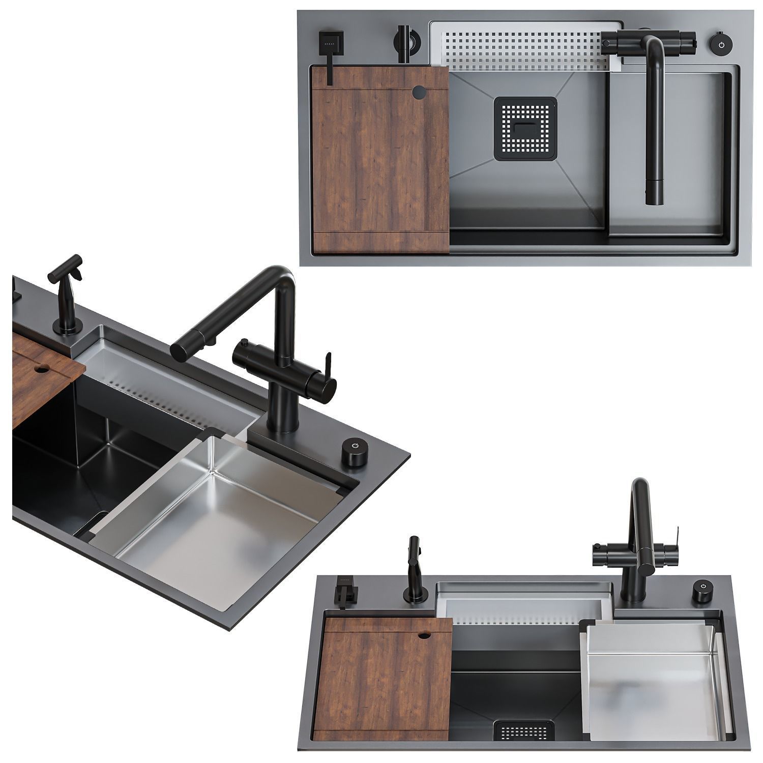Asras sink set2 3D model | CGTrader